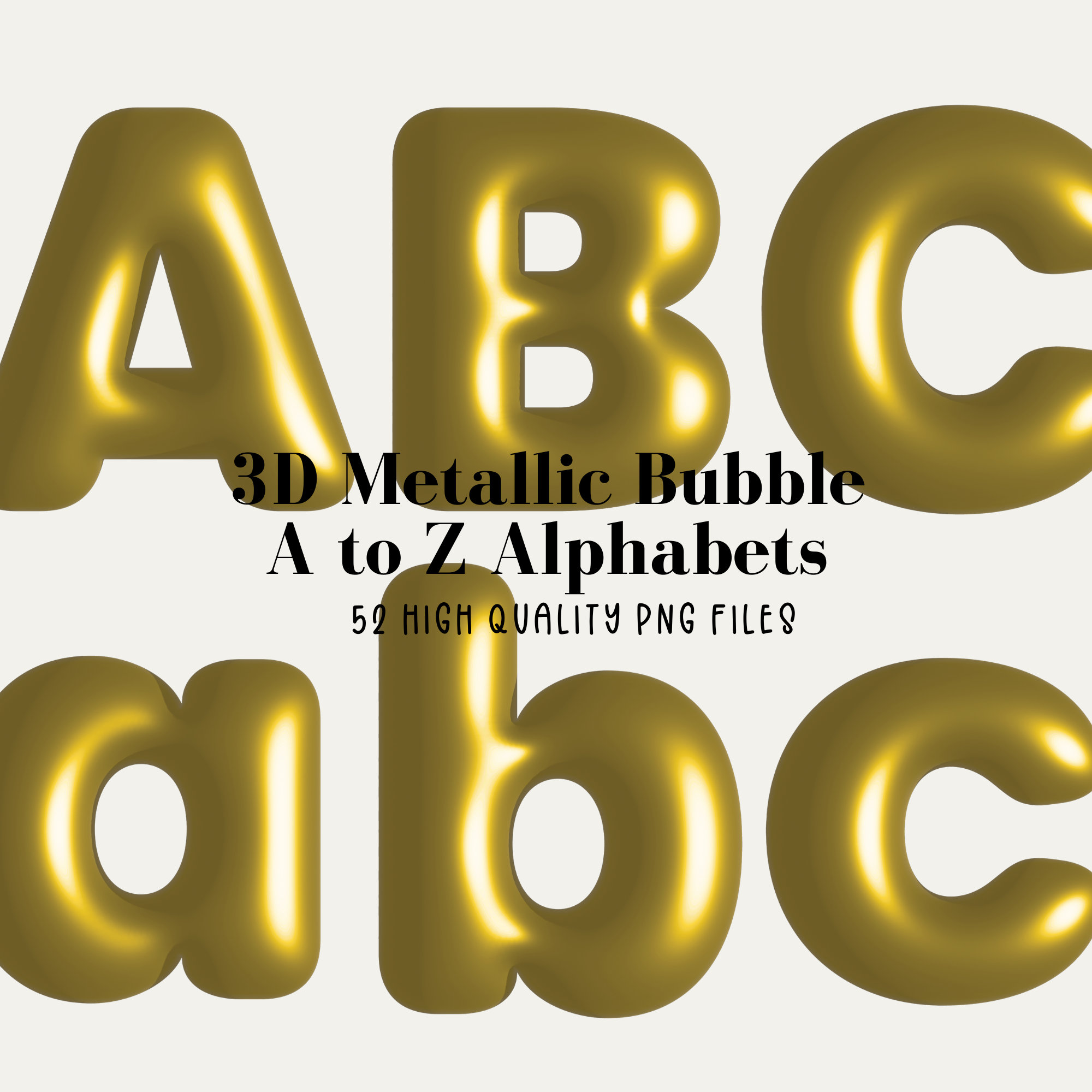 3D Inflated Gold Alphabet Png, Inflated Alphabet, Balloon Alphabet ...
