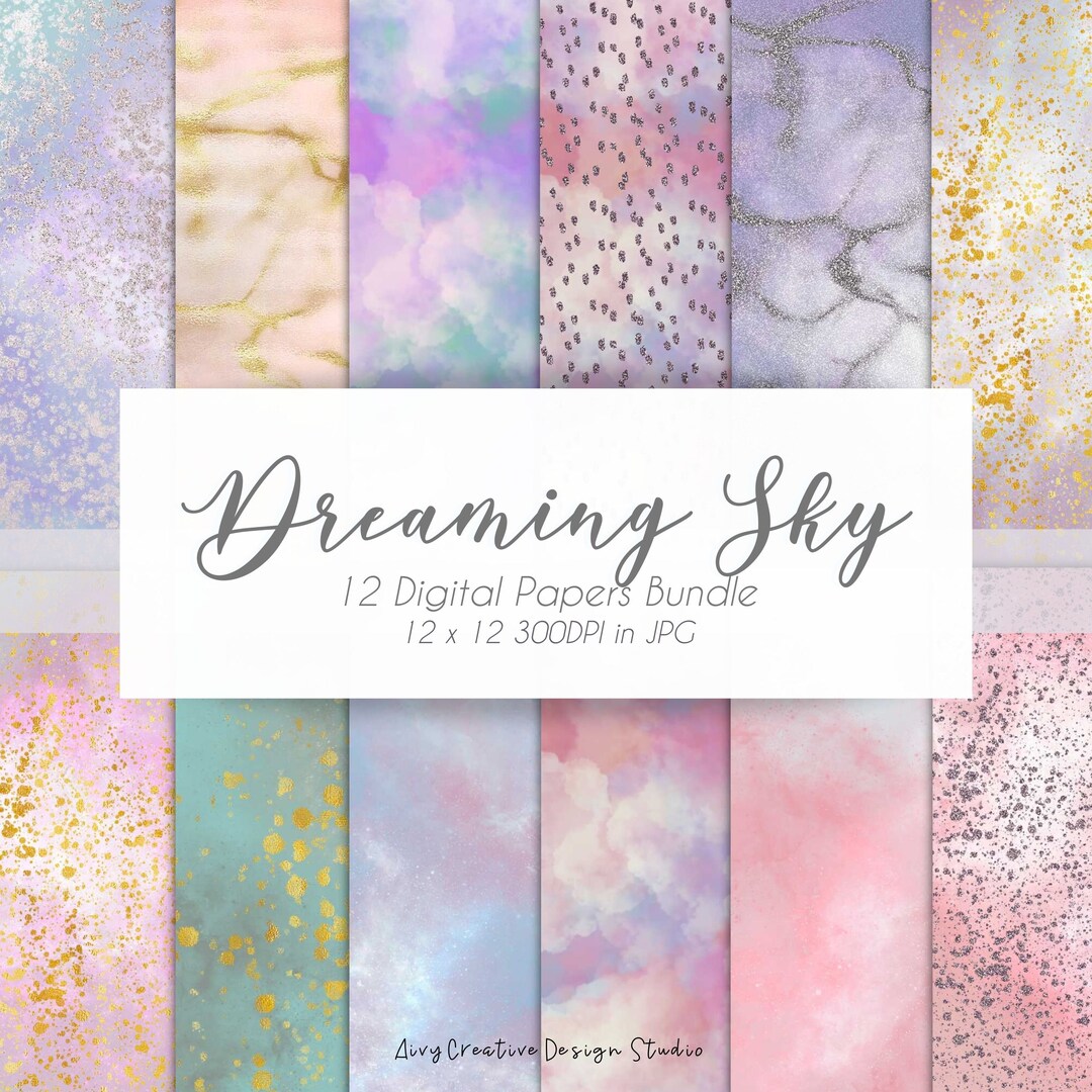 Pink Background, Pink Digital Paper, Rainbow Digital Paper Pack ...