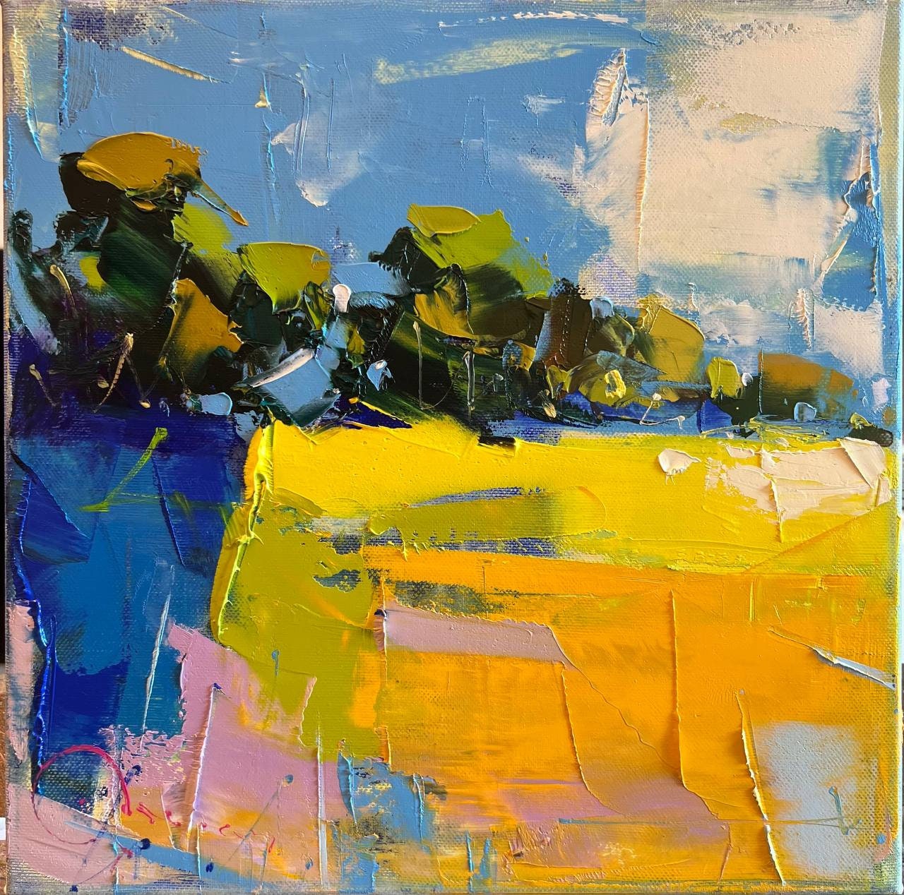 My Native Grove. Original Oil Painting on Canvas, Landscape Minimalism ... My Native Grove. Original Oil Painting on Canvas, Landscape Minimalism ...
