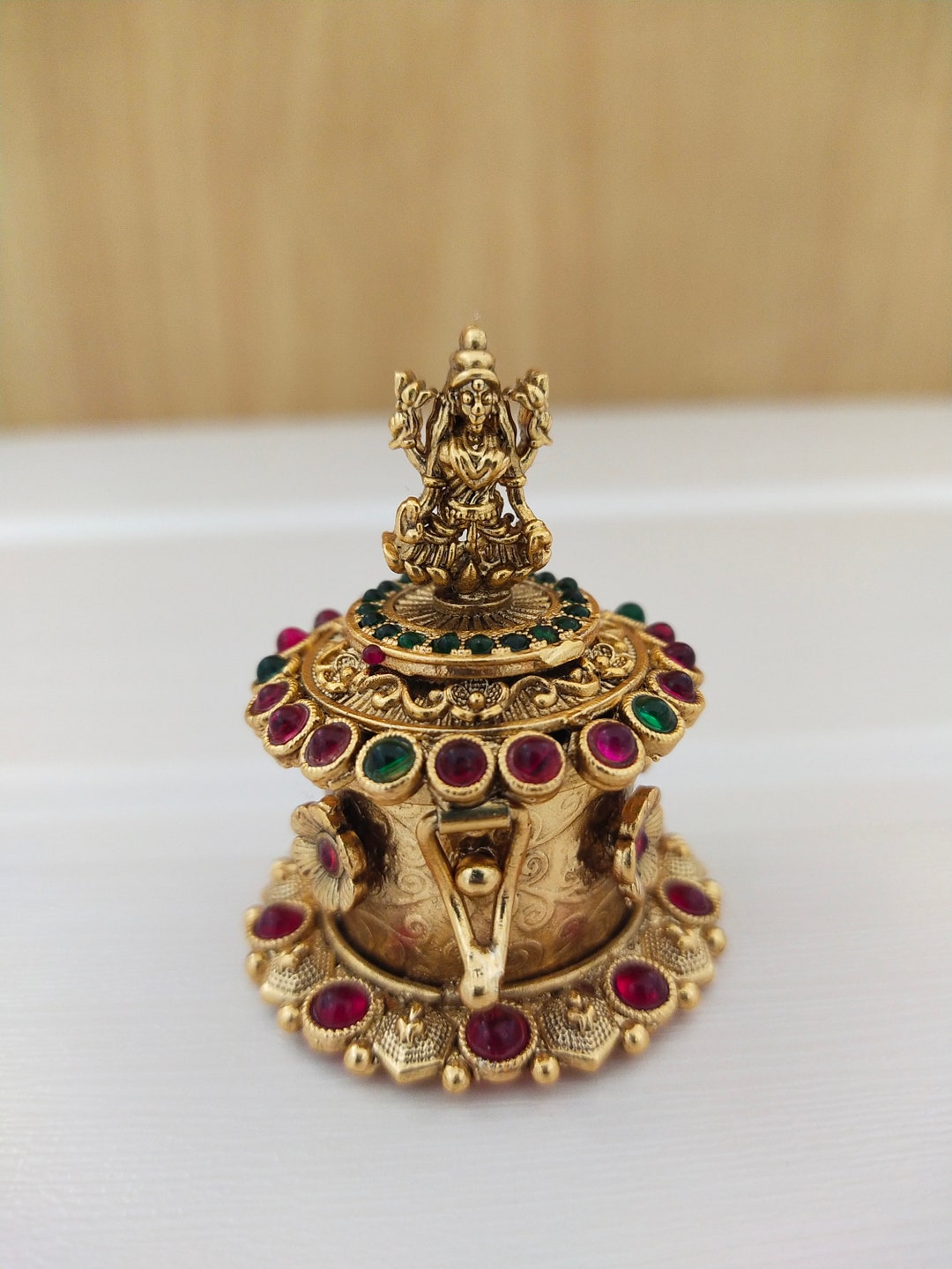 Gold Plated Sindoor Box Indian Jewelry Gold Plated Sidoor Box - Etsy
