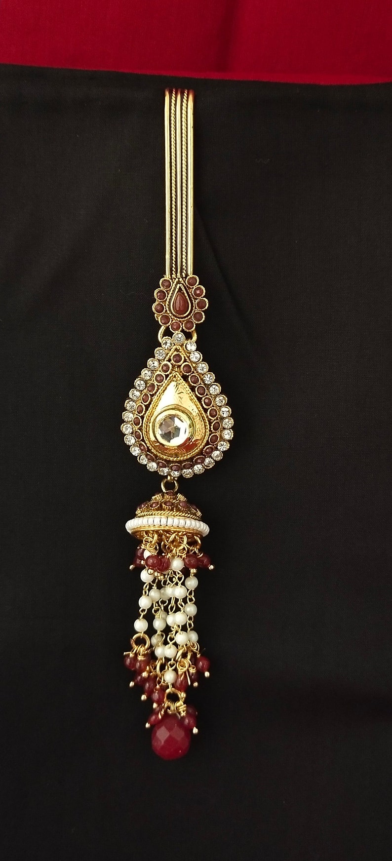 Indian Jewelry Keychain Juda Bollywood Ethnic Gold Plated - Etsy
