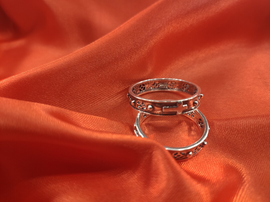 Rosary Catholic Christian Ring Rosary Ring Silver 925 All Sizes Nickel ...