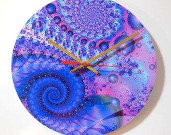 Psychedelic Wall Clock - Etsy
