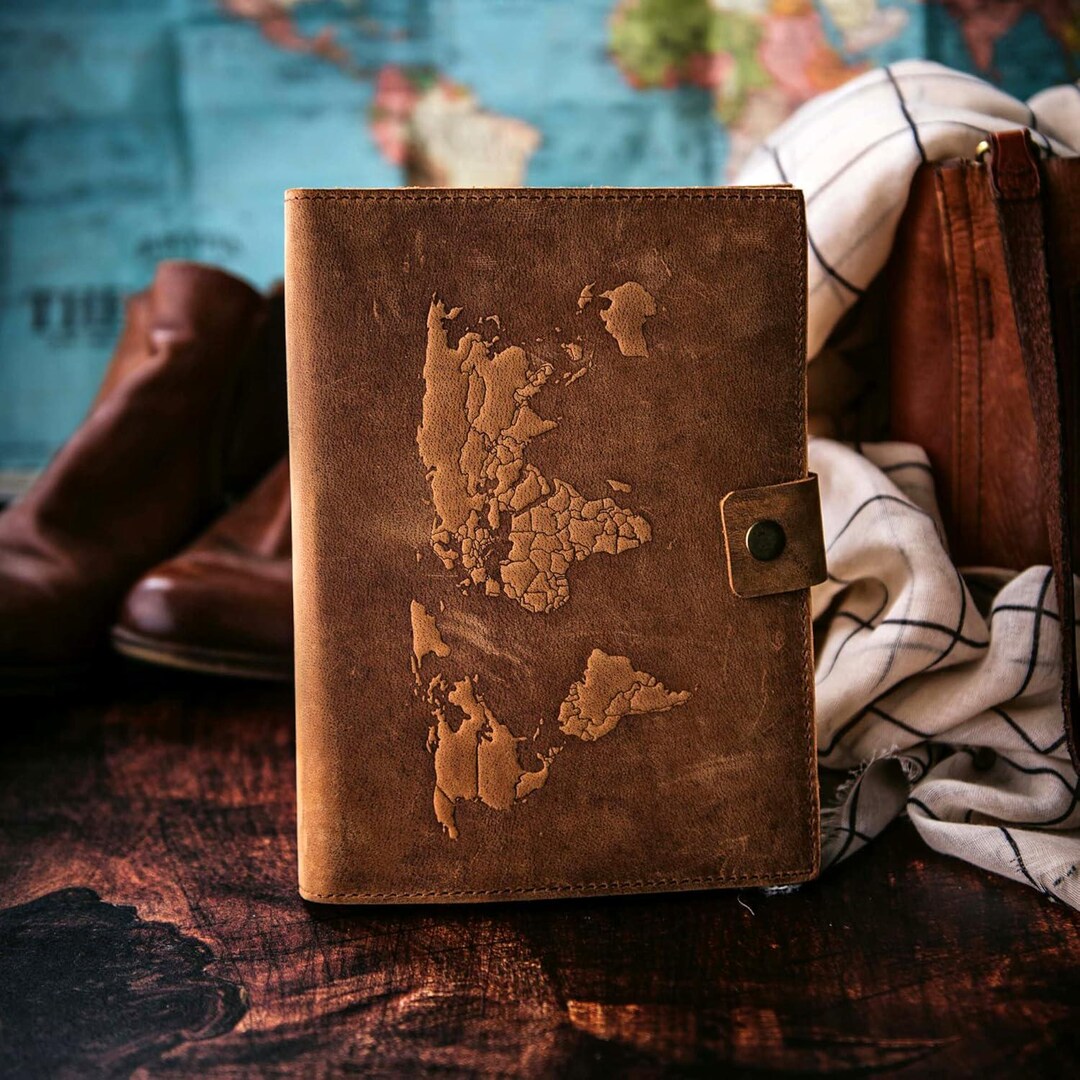 Refillable Travel Journal, Leather Cover and A5 Notebook, Traveler ...