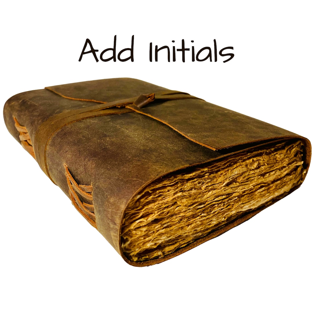 LEATHER JOURNAL Handmade Vintage Deckle Edge Unlined / Lined Paper ...
