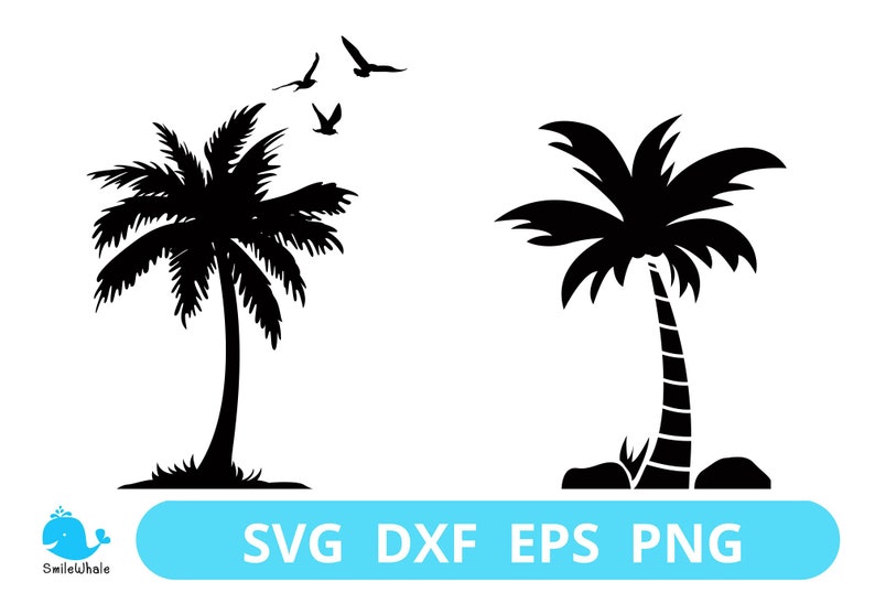 Palm Tree SVG, Coconut Tree, Palm Tree Silhouette, Cut Files, Cricut ...