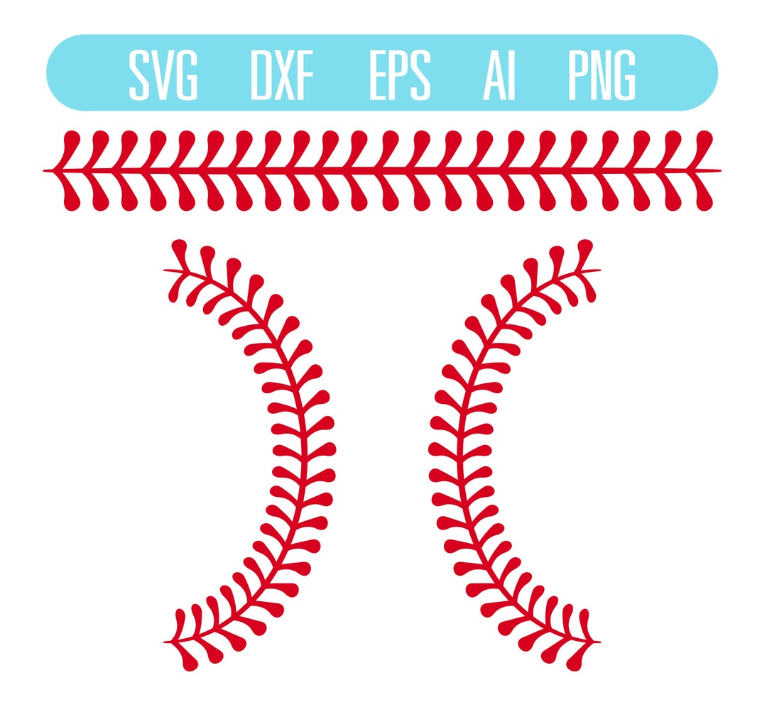 Baseball Stitches SVG Digital File Illustration Cutting - Etsy
