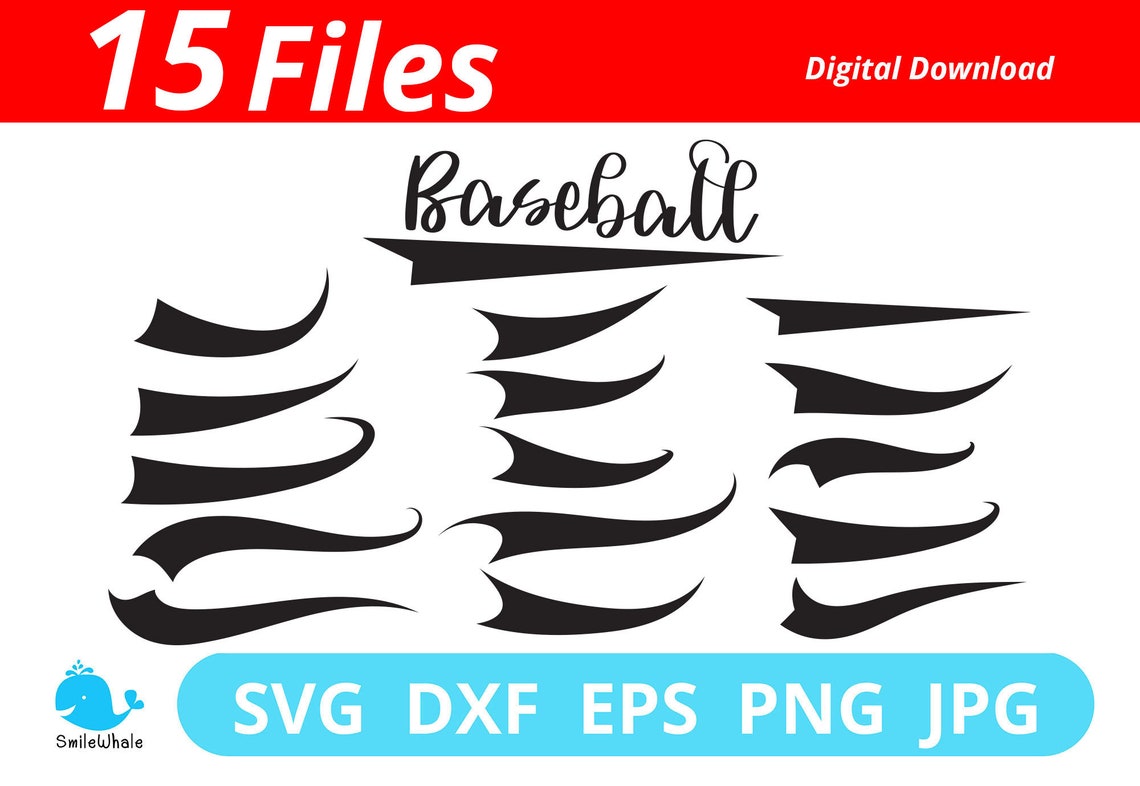 Baseball Tails Svg , Text Tails Svg, Font Tails Svg, Cutting File ...