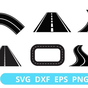 Road Svg, Highway Svg, Clip Art Silhouette, Digital File, Cut File ...
