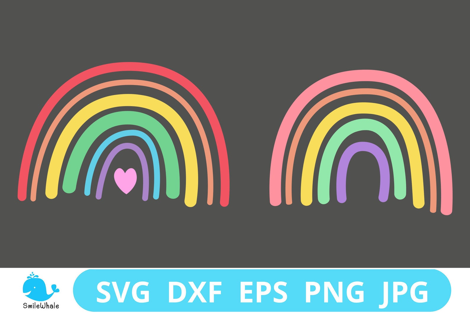 Rainbow SVG, Rainbow Cut File, Rainbow Bundle Svg, Digital File ...