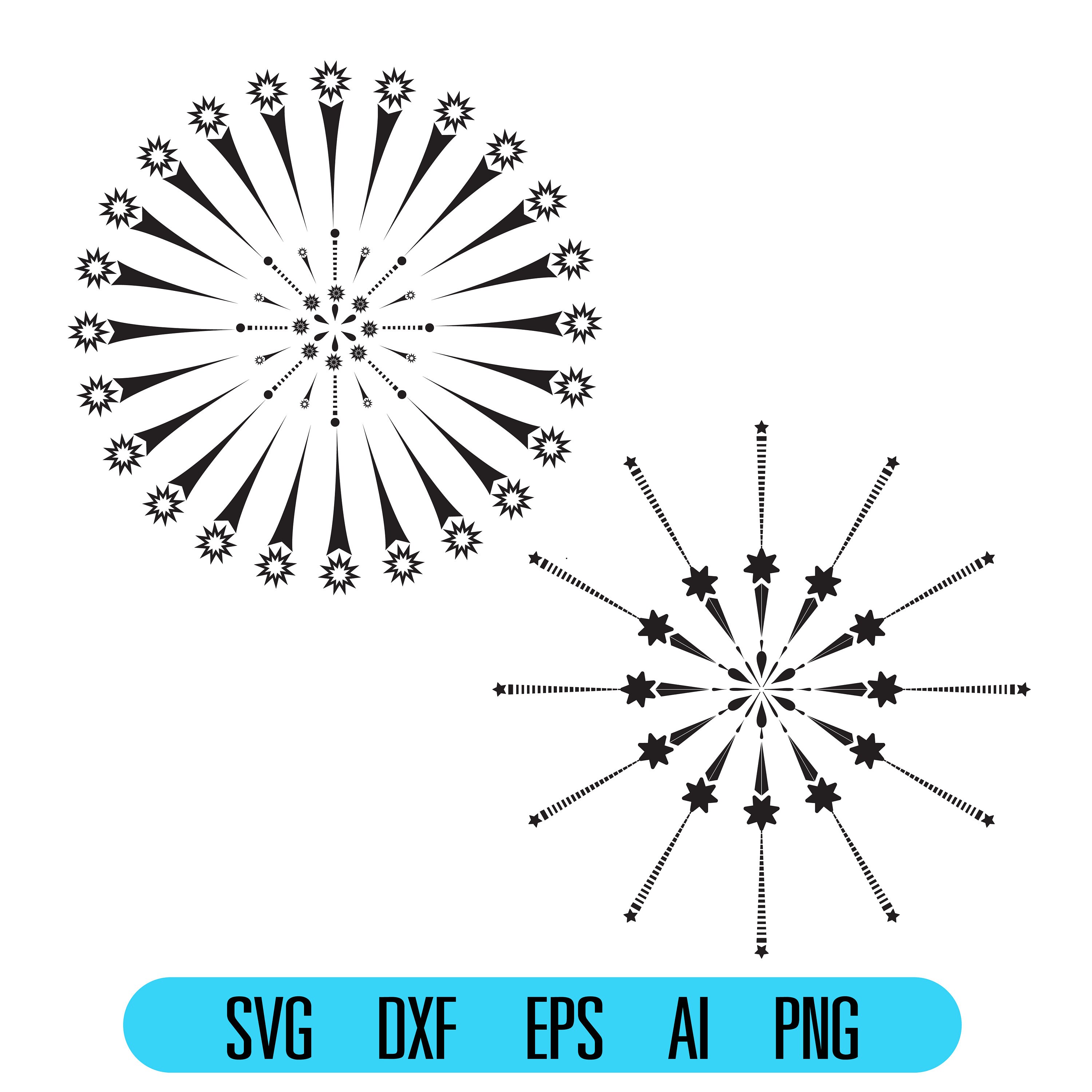 Firework SVG, Digital File,illustration, Cutting File, Clip Art - Etsy