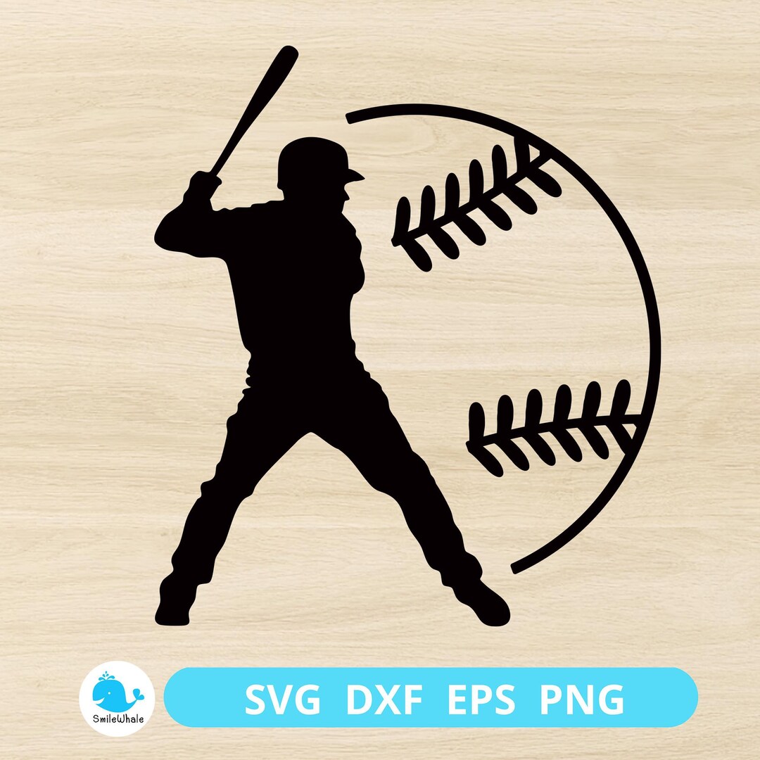 Baseball Player SVG, Baseball SVG, Softball Player, Baseball Silhouette ...