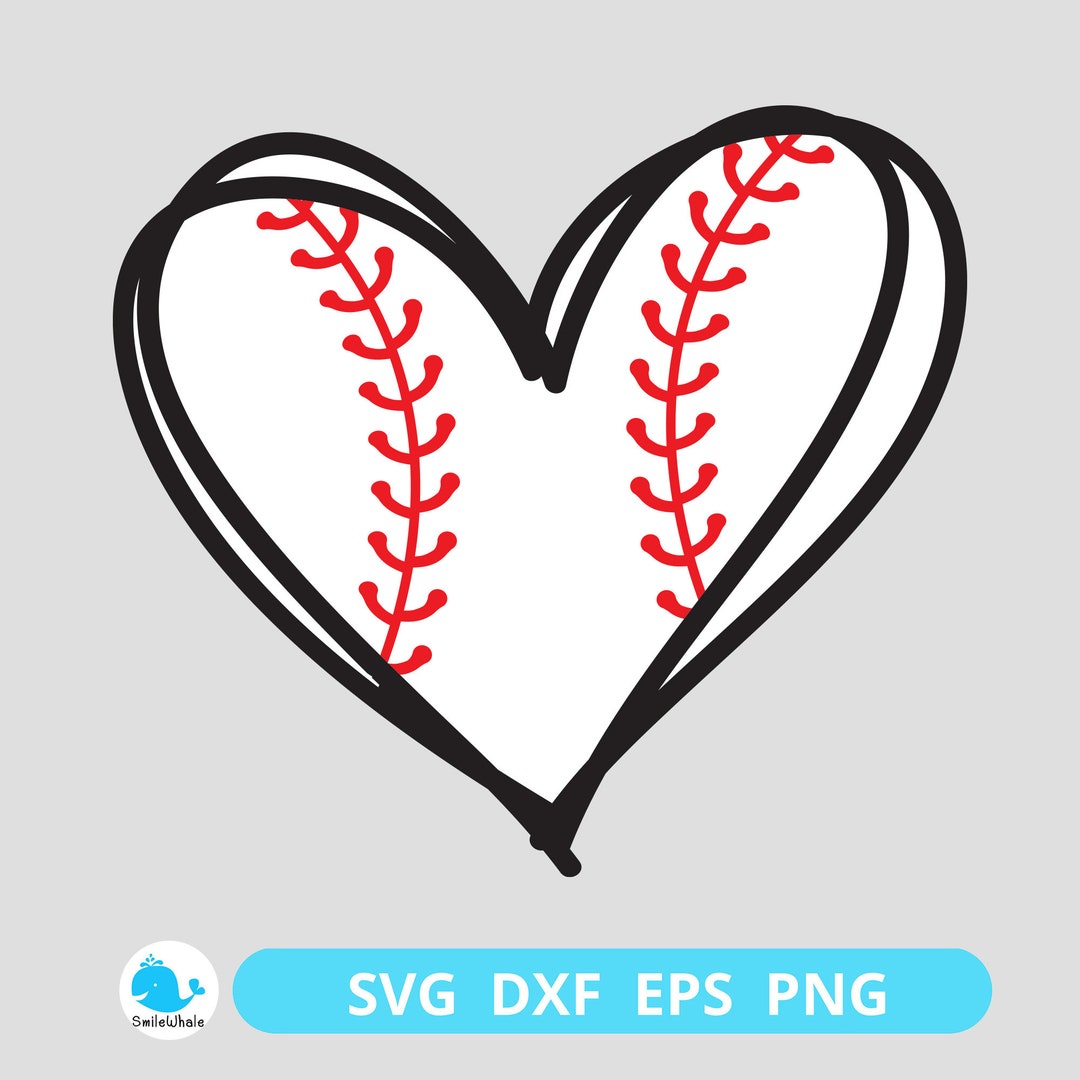 Baseball SVG, Baseball Heart SVG, Baseball Love SVG, Softball Svg, Cut ...