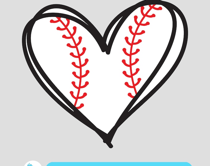 Baseball SVG, Baseball Heart SVG, Baseball Love SVG, Softball Svg, Cut ...