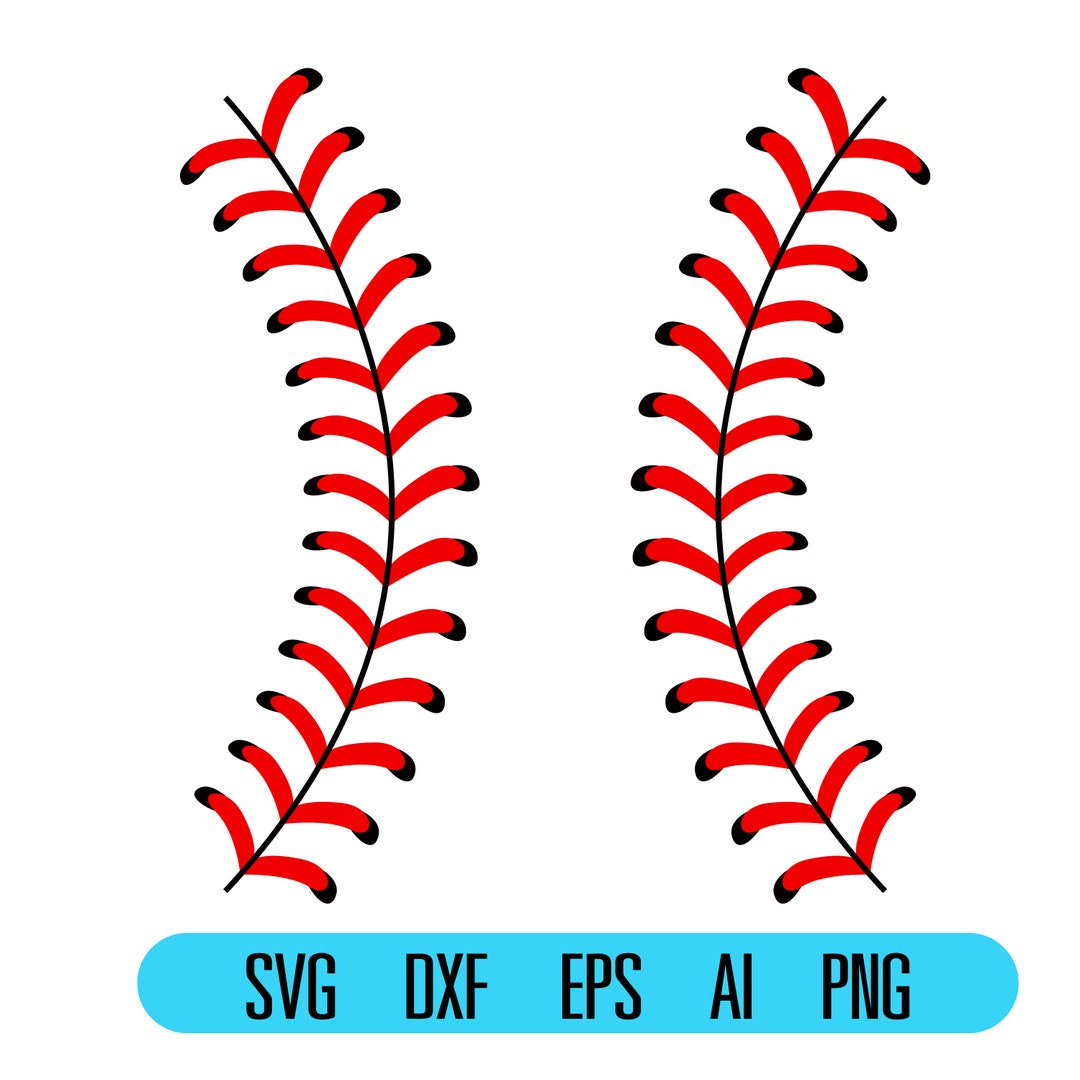 Baseball Stitches SVG, Digital File, Illustration, Cutting File, Clip ...