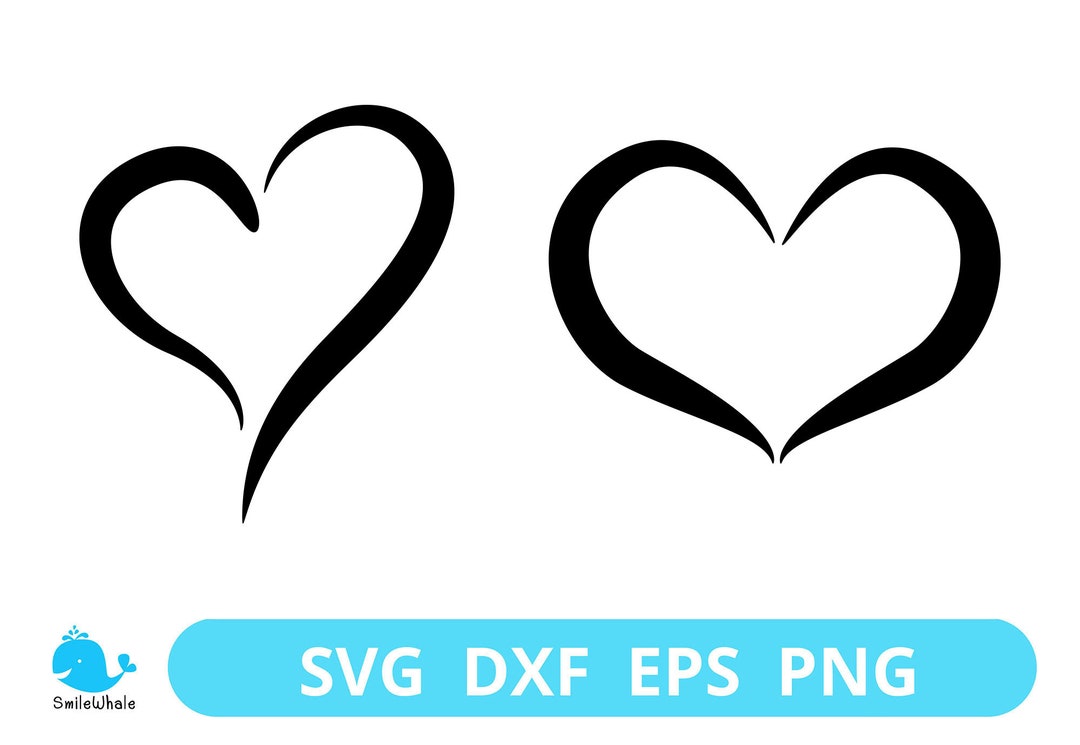 Corazón SVG Cricut Silueta SVG - Etsy España