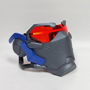 Soldier 76 Mask OW Soldier 76 Half Face Helmet Soldier Cosplay Costume ...