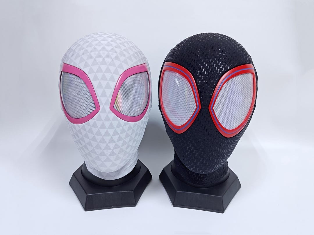 Miles Morales Spiderman Mask Gwen Stacy Cosplay Mask Across the ...
