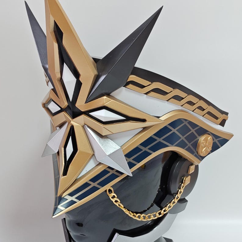 Capitano Mask Genshin Impact Cosplay Costume Thrain Mask，customized ...