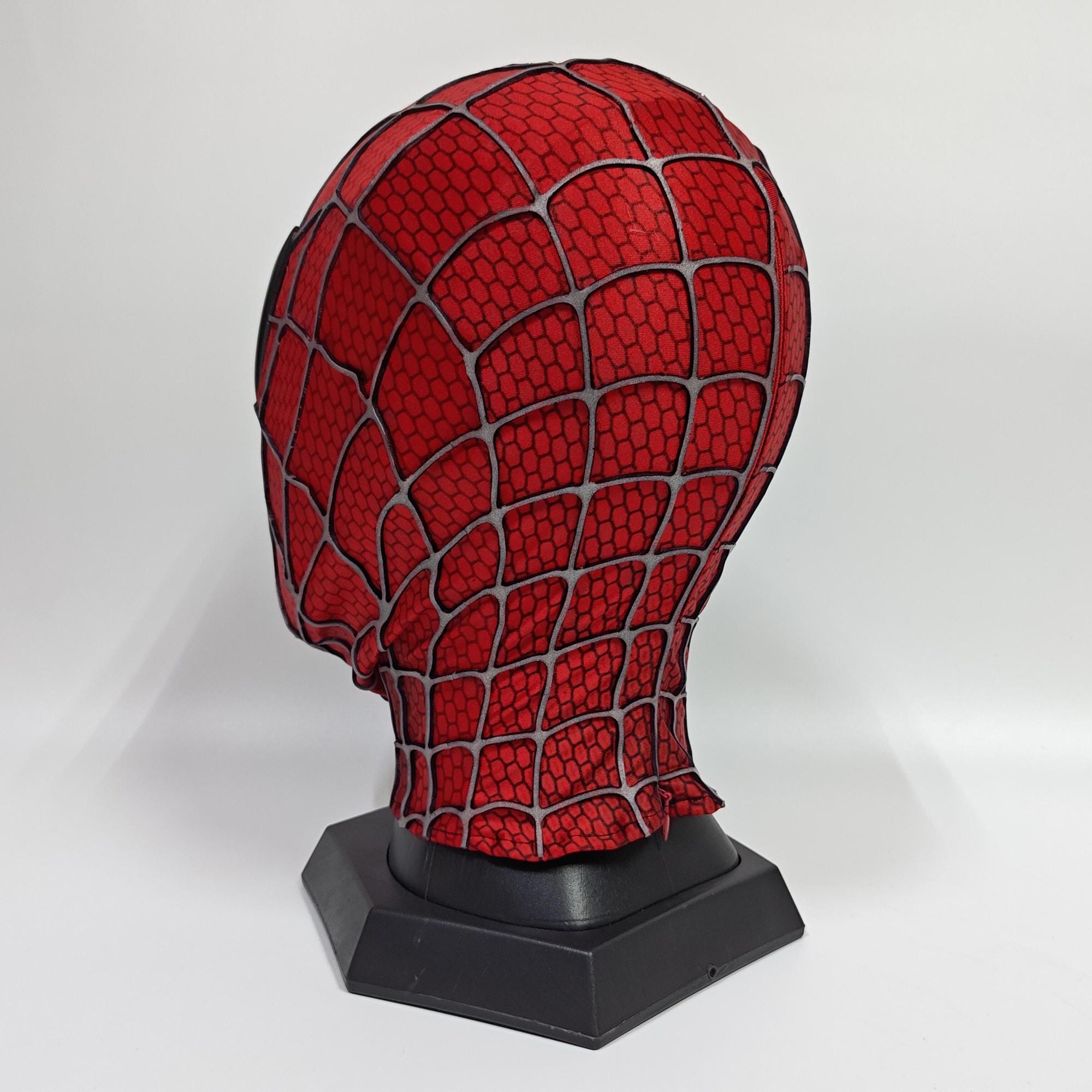 Sam Raimi Spiderman Mask Cosplay Mask With Removable Eyes 3D Rubber Web ...