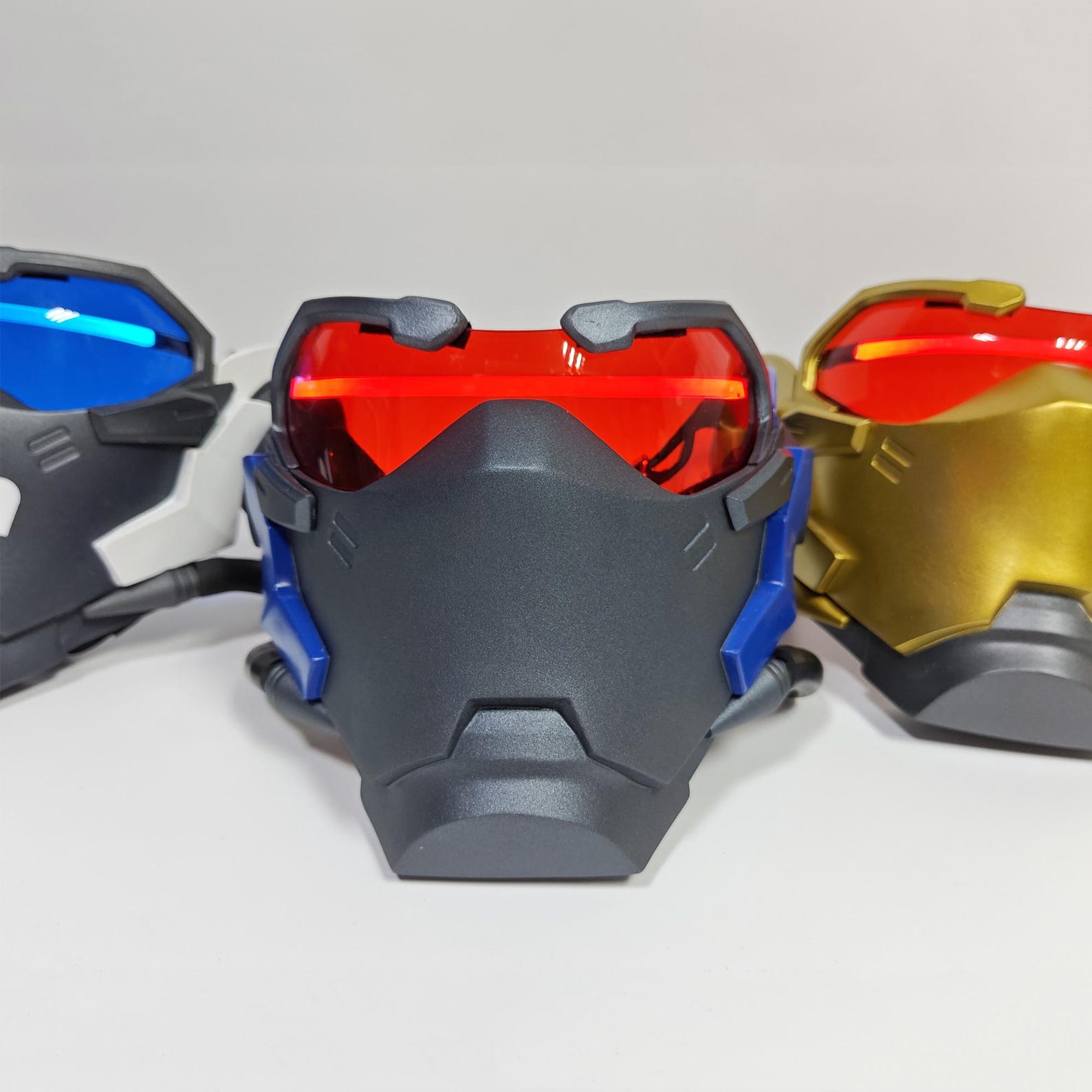 Soldier 76 Mask OW Soldier 76 Half Face Helmet Soldier Cosplay Costume ...