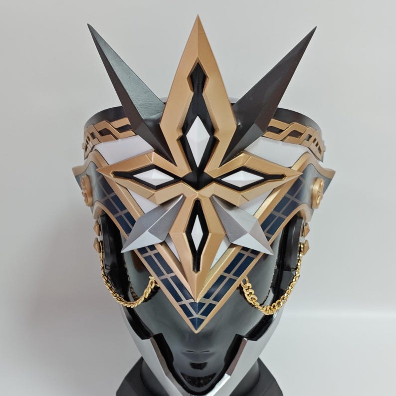 Capitano Mask Genshin Impact Cosplay Costume Thrain Mask，customized ...
