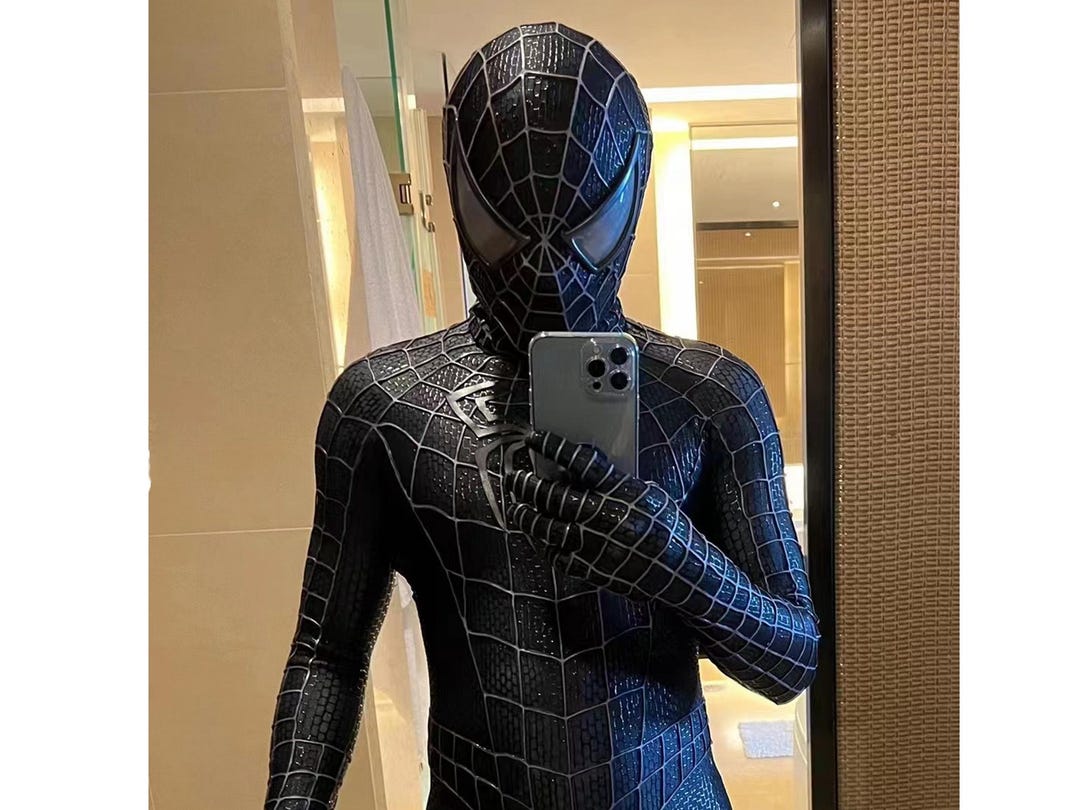 Venom Spiderman Cosplay Costume Black Sam Raimi Spider-man Upgraded ...