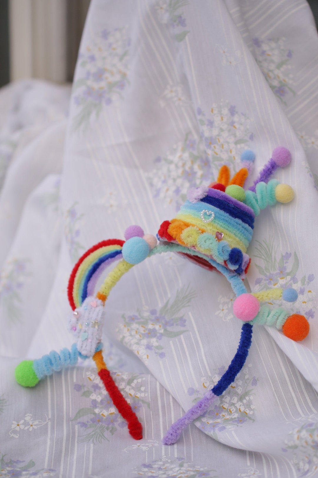 Rainbow Birthday Cake Headband for Kids and - Etsy