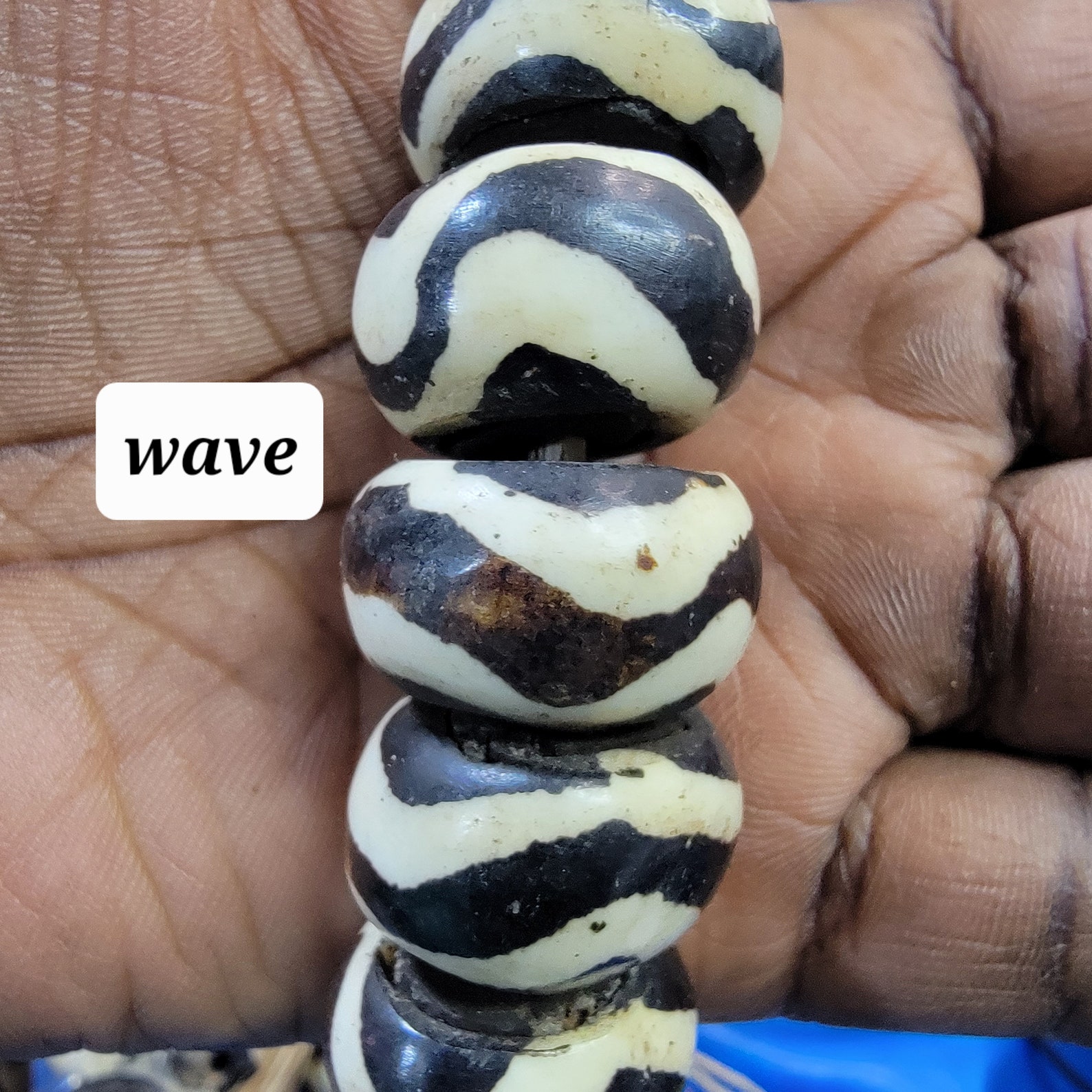 Batik Bone Beads, African Beads - Etsy