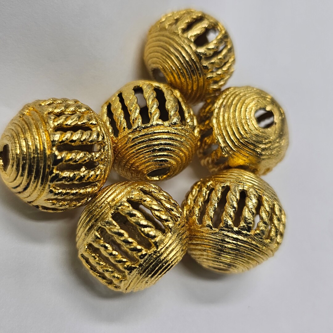 Rope Round Brass Bead - Etsy