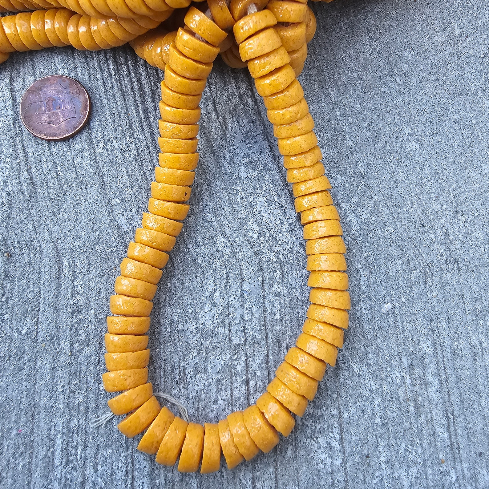 Small Mustard Yellow Spacer Beads - Etsy