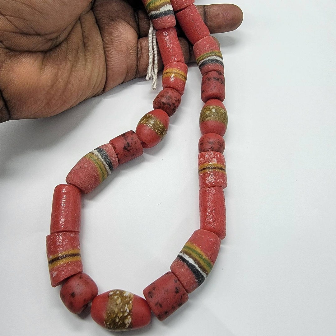 Red Powdered Glass Beads, Jewelry Making Beads, Handmade Beads - Etsy