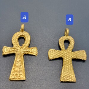 Ankh Pendant, Brass Beads - Etsy