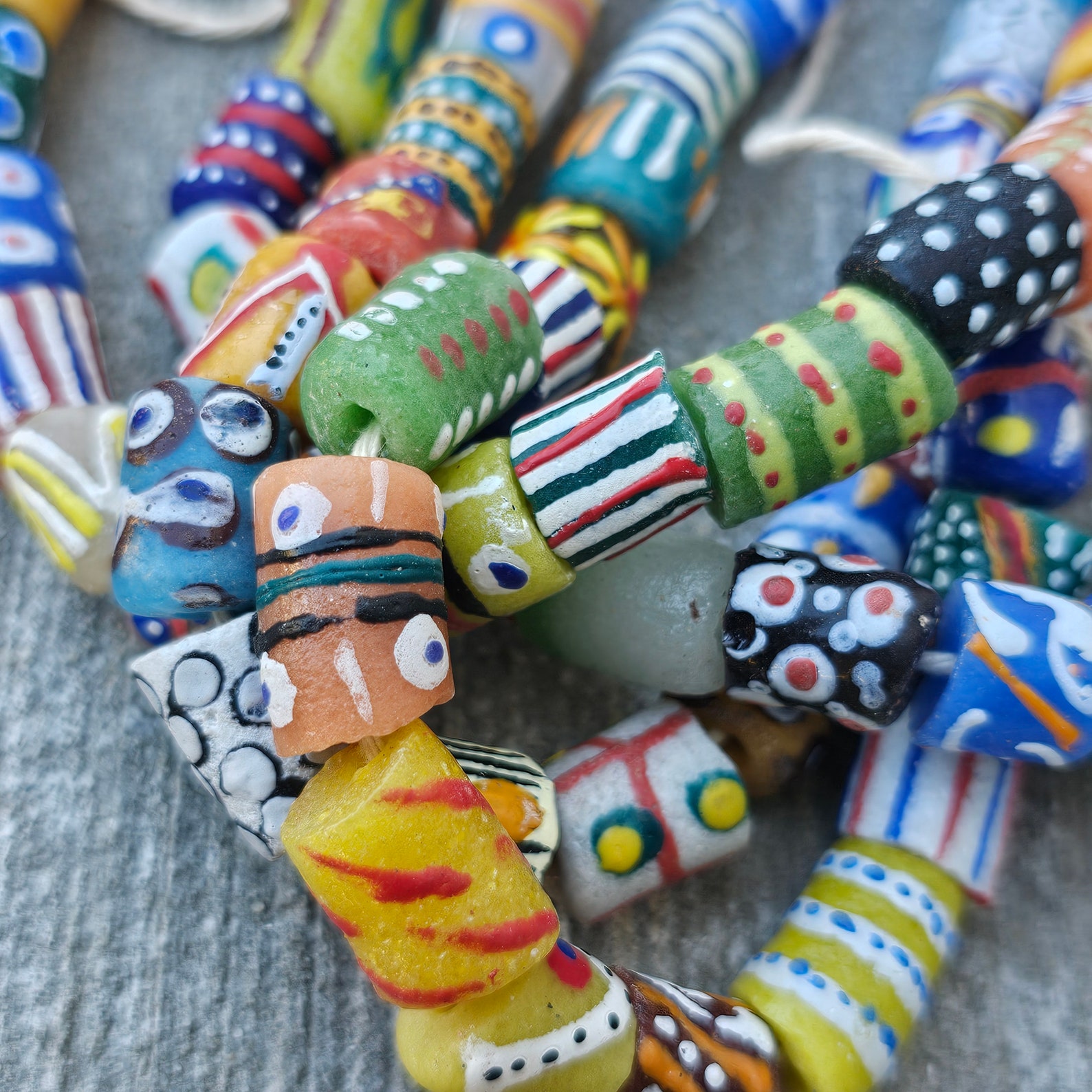 60 Pieces African Beads, Handmade Jewelry Beads - Etsy