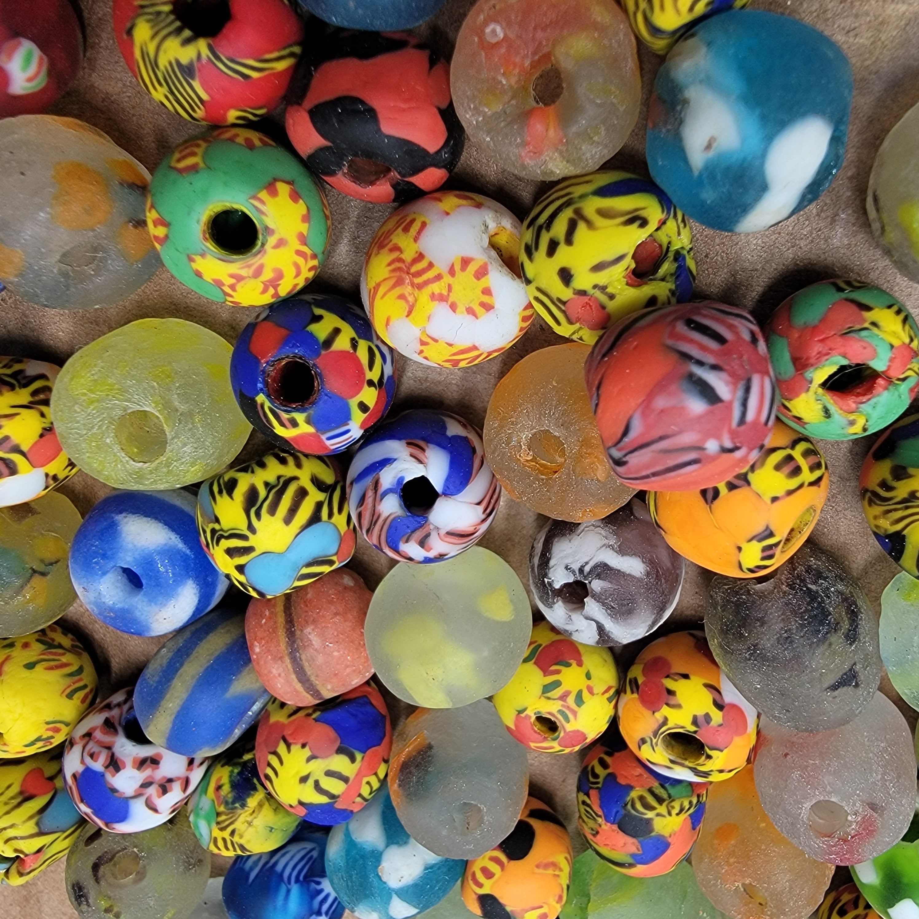 Mix Round Marble African Beads - Etsy
