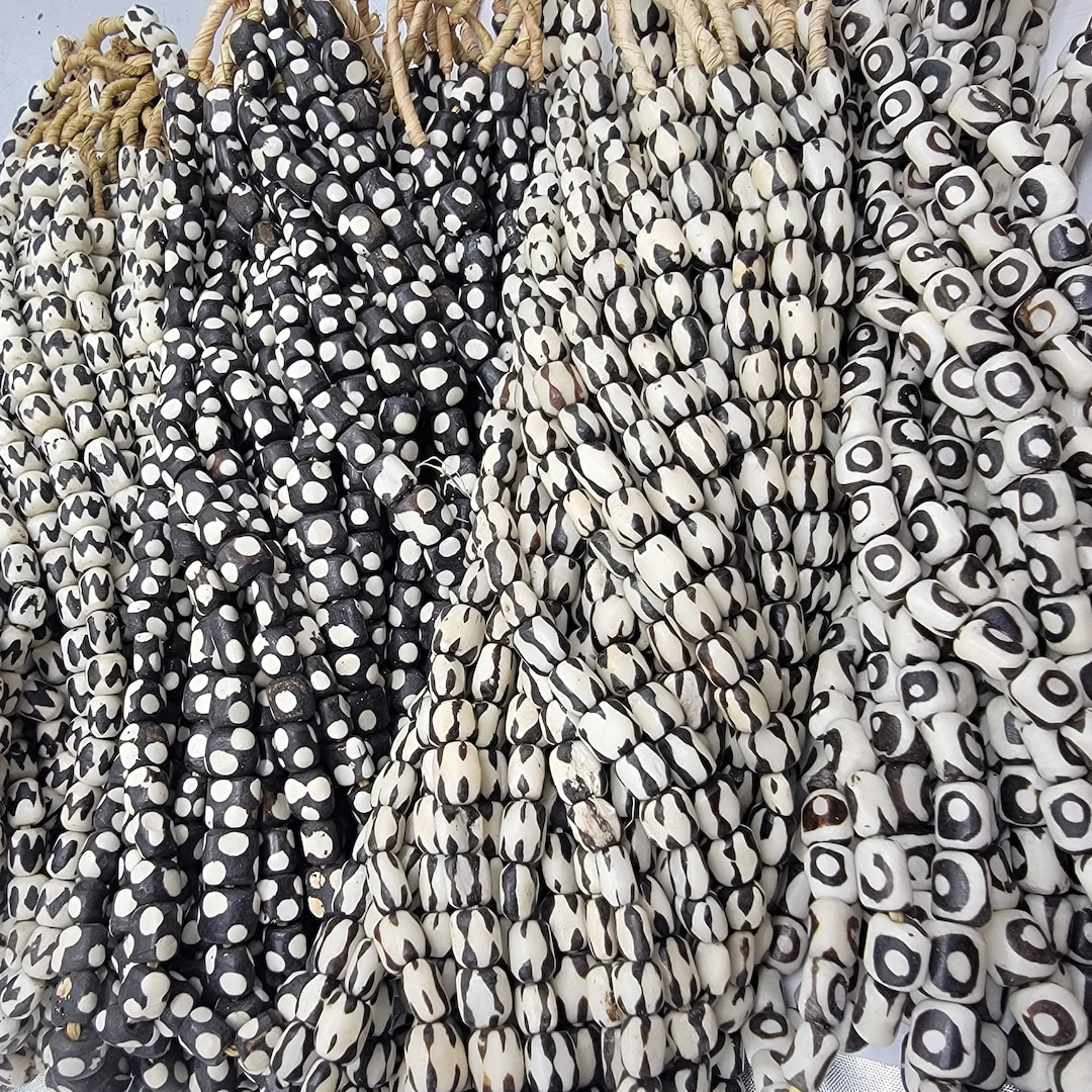 Batik African Beads, Tribal Beads - Etsy