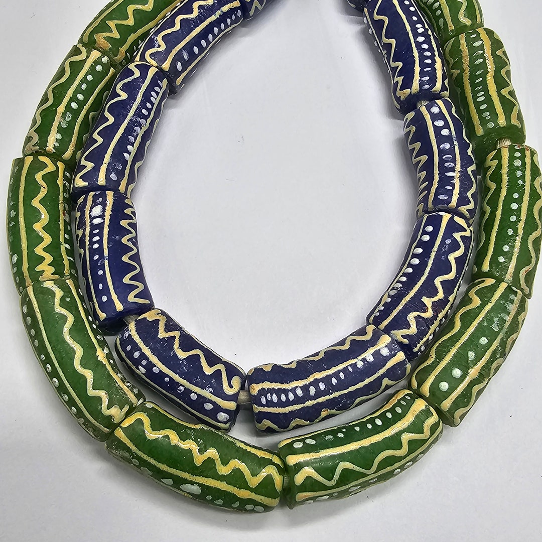 10 Ethnic Handmade African Beads - Etsy