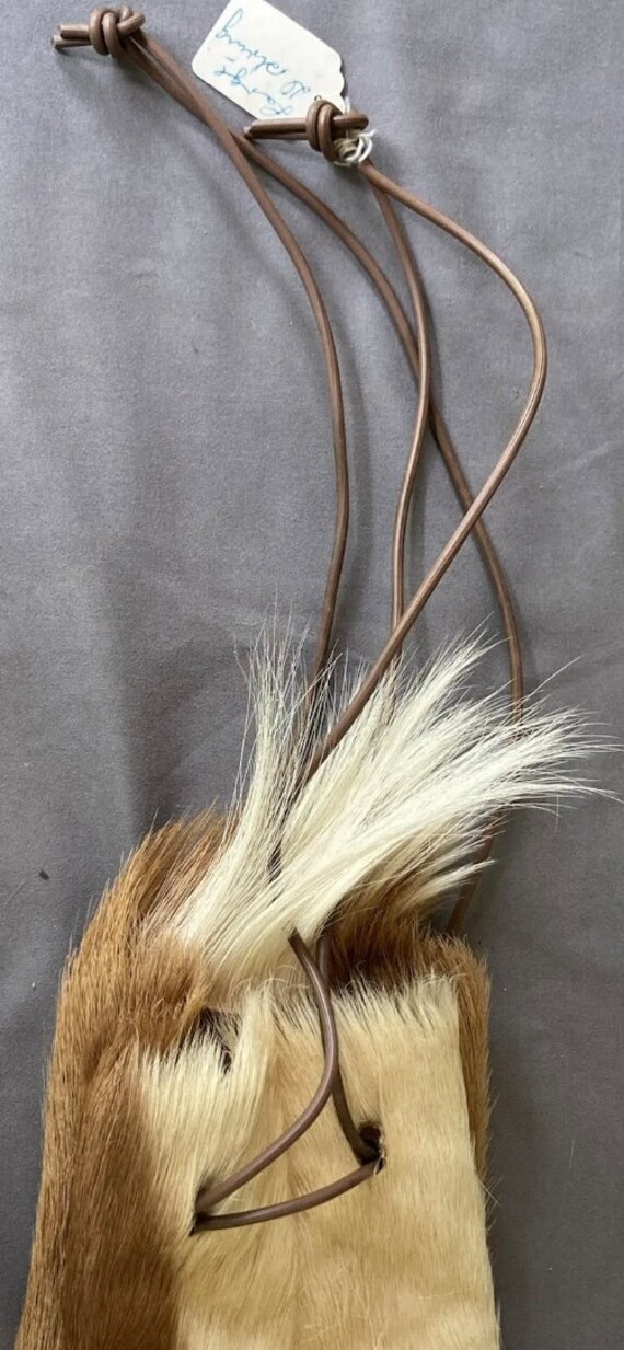 Deer Skin Handmade Pouch w/ Draw String - Gem