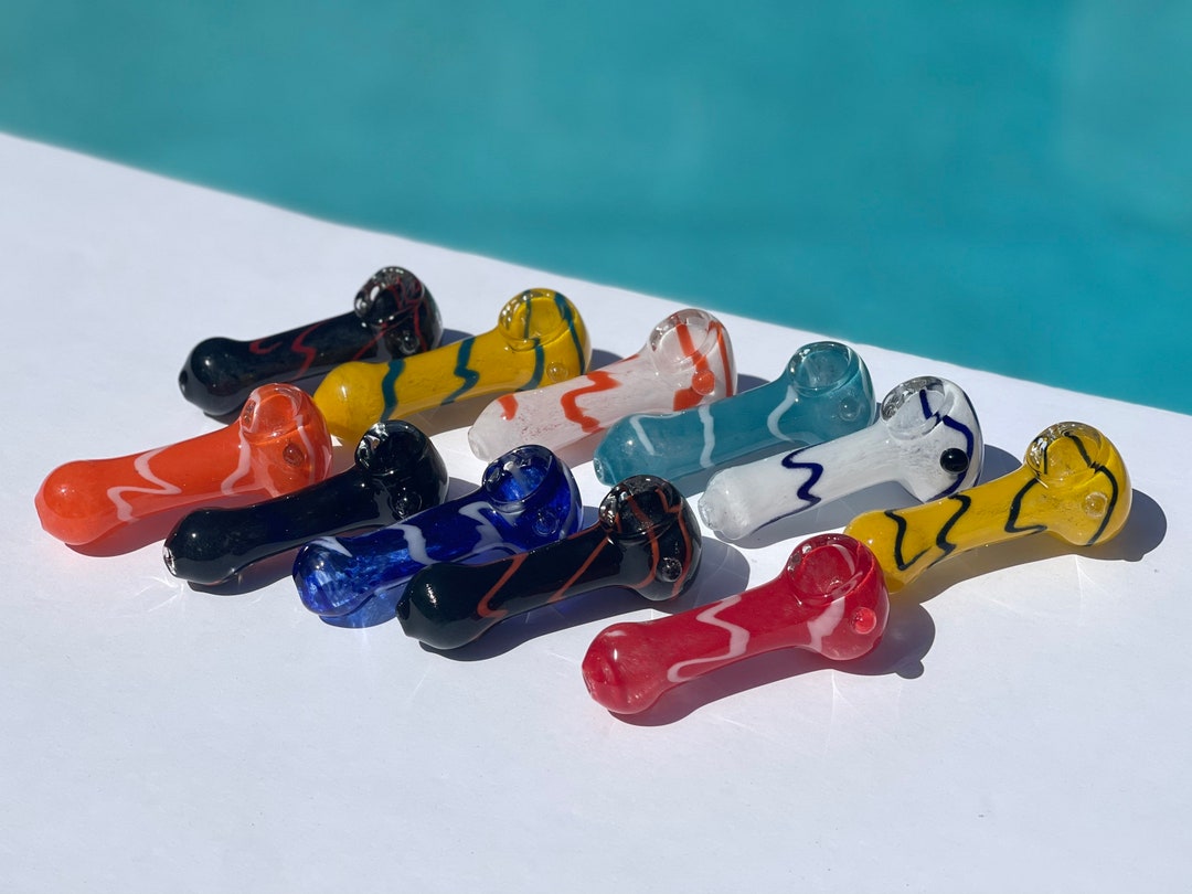 Multi-color Fun Spoon Hand Pipes Glass Smoking Pipe, Glass Pipes, Pipes ...