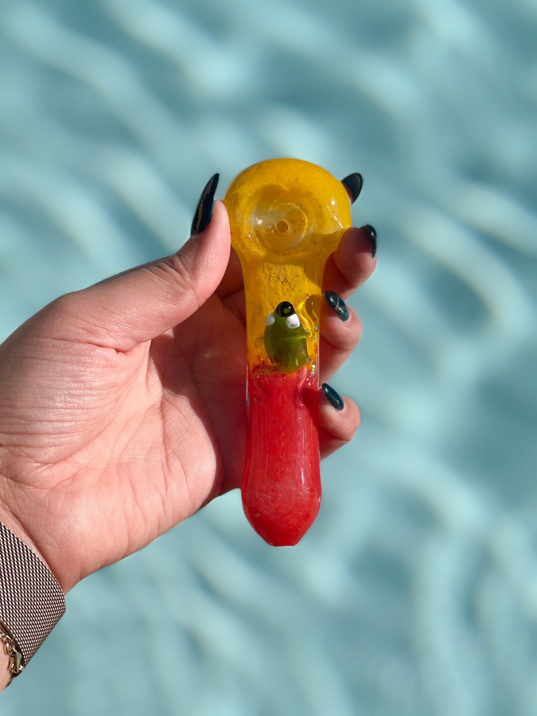 Hand Pipes With Mini Frog - Glass Smoking Pipe, Glass Pipes, Pipes for ...