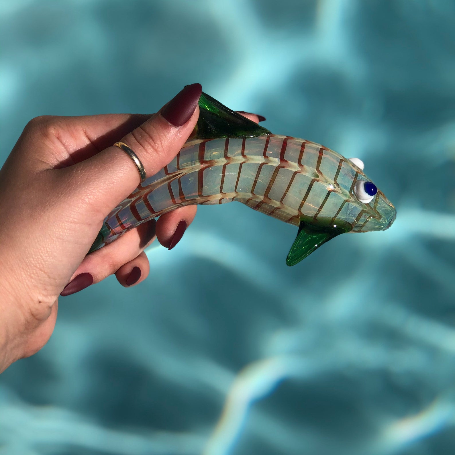 5 Fish Hand Pipe Glass Smoking Pipe Glass Pipes | Etsy