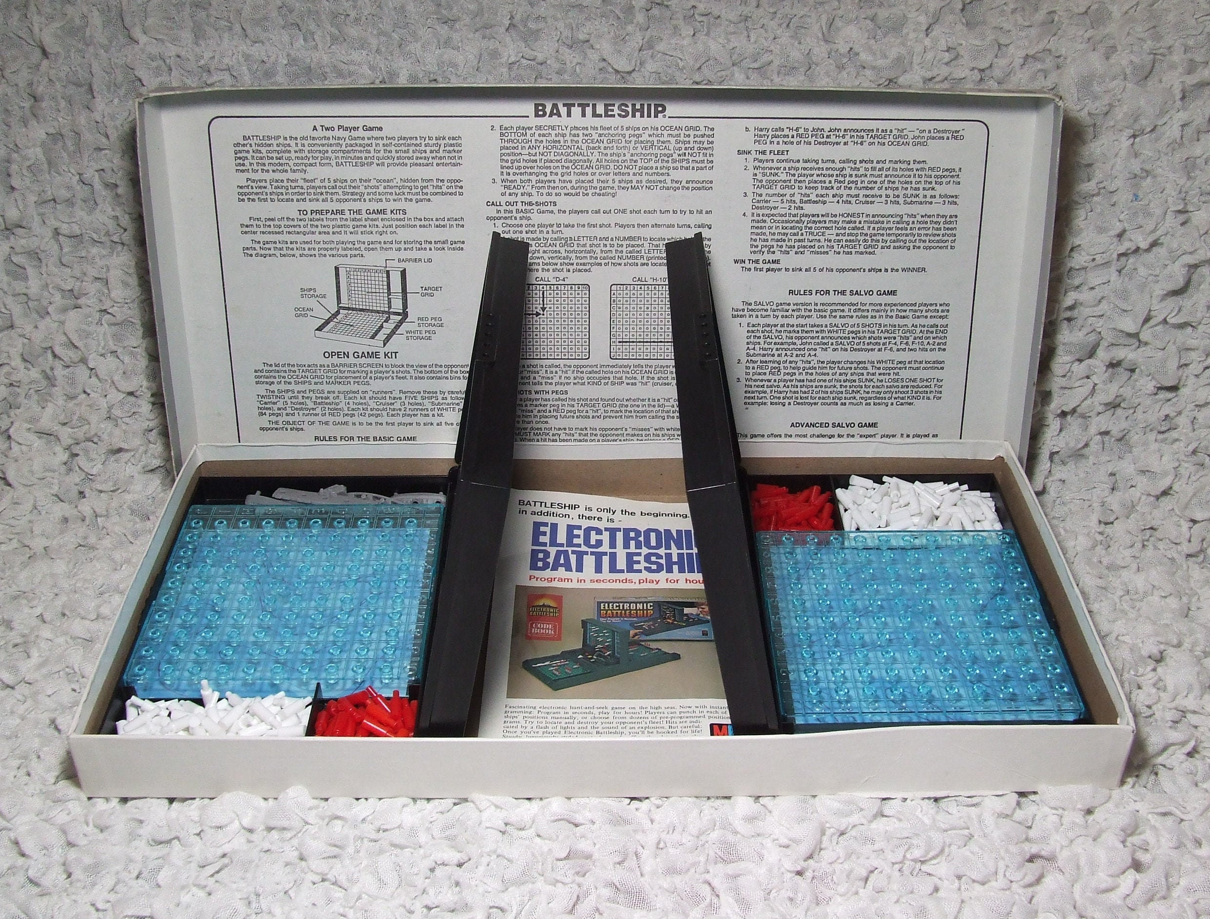Vintage 1984 Battleship Classic Naval Strategy Game by Milton Bradley ...