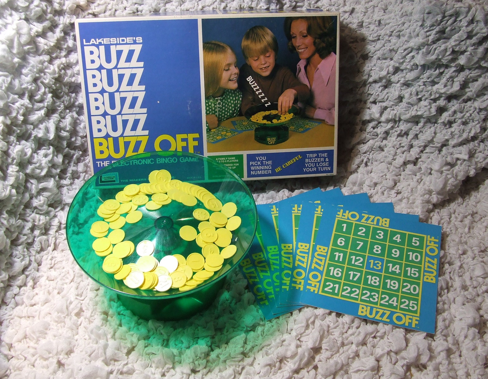 Vintage 1973 Buzz off Game by Lakeside Industries Electronic Bingo ...