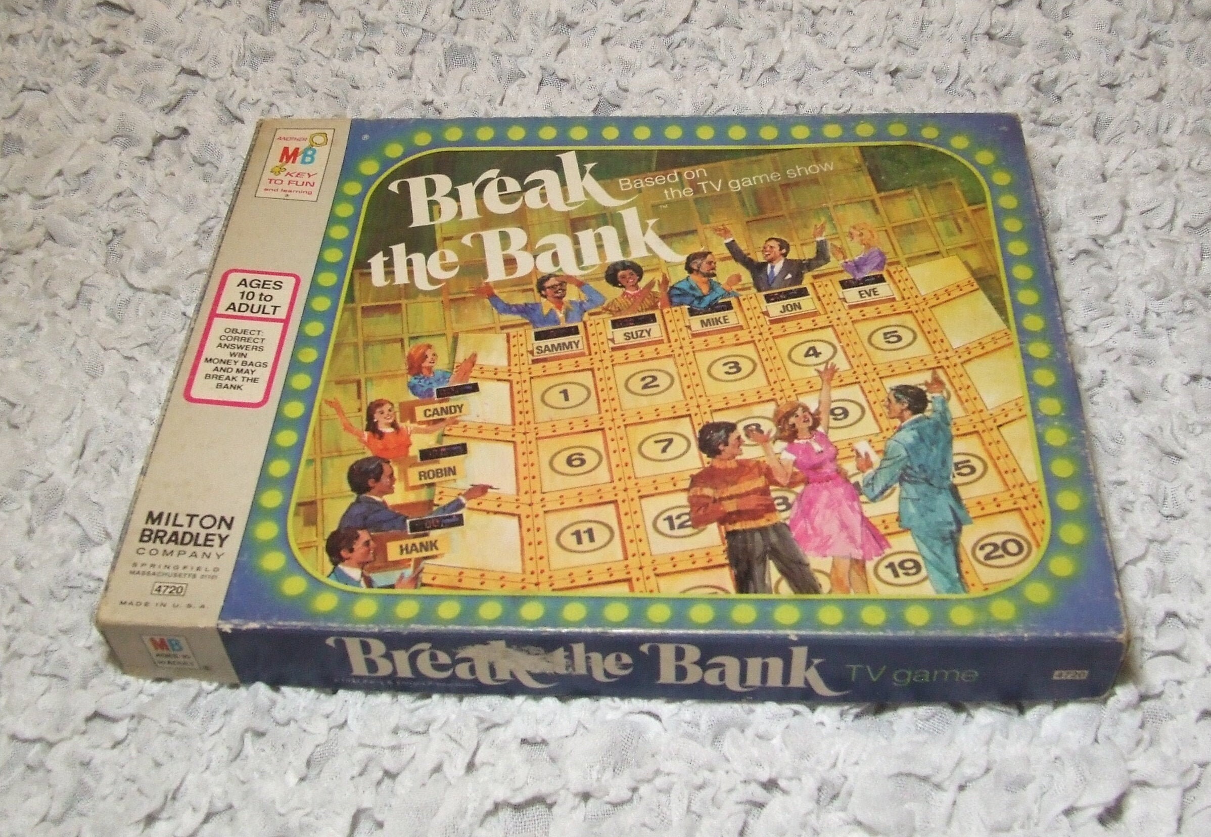 1977 Break The Bank TV Show Board Game COMPLETE and UNPUNCHED Milton ...