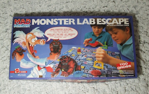 Vintage 1987 Mad Scientist Monster Lab Escape Game by Mattel | Etsy