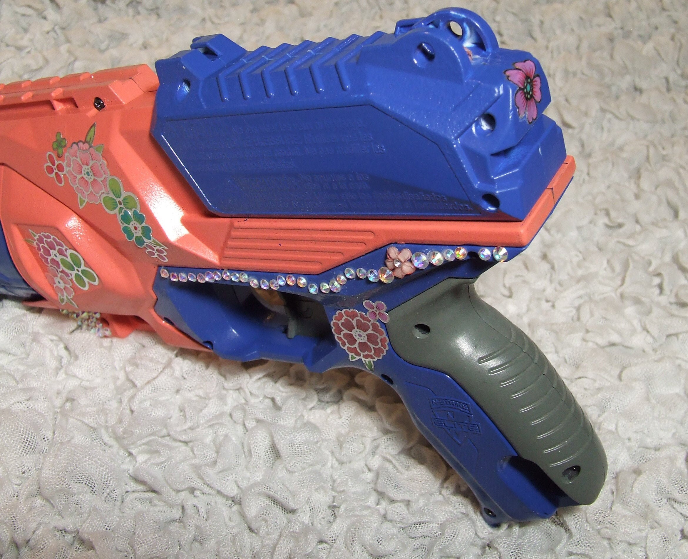 Custom Nerf Disruptor Hand-painted Sequined Blaster Gun Personalized - Etsy