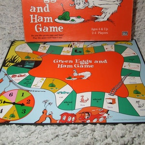 Vintage 1996 Green Eggs and Ham Board Game by University Games Dr ...
