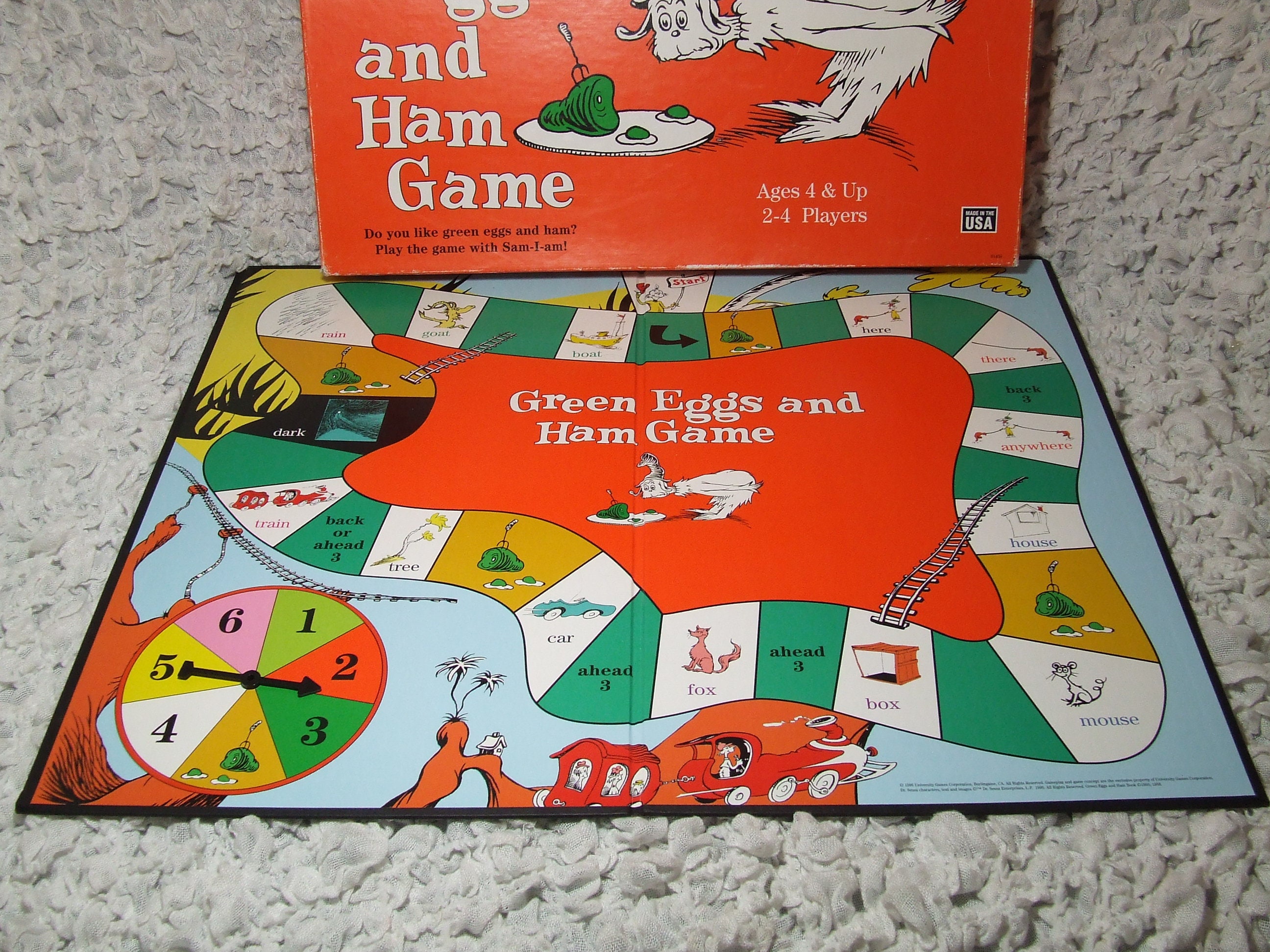 Vintage 1996 Green Eggs and Ham Board Game by University Games Dr ...