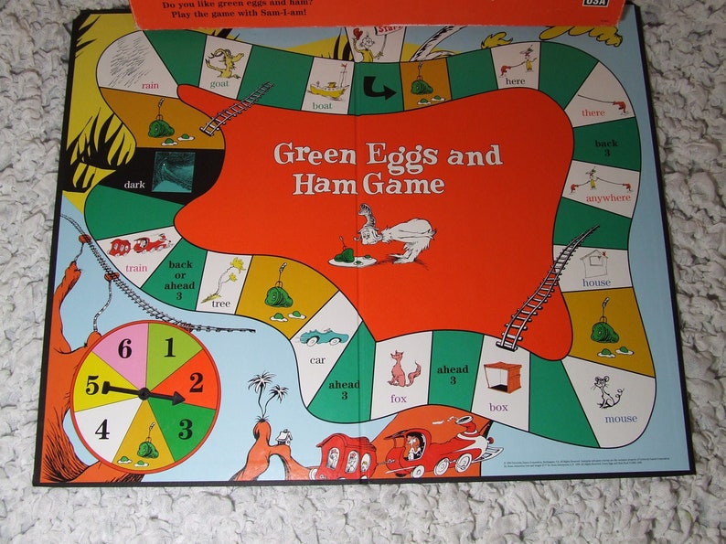 Vintage 1996 Green Eggs and Ham Board Game by University Games Dr ...