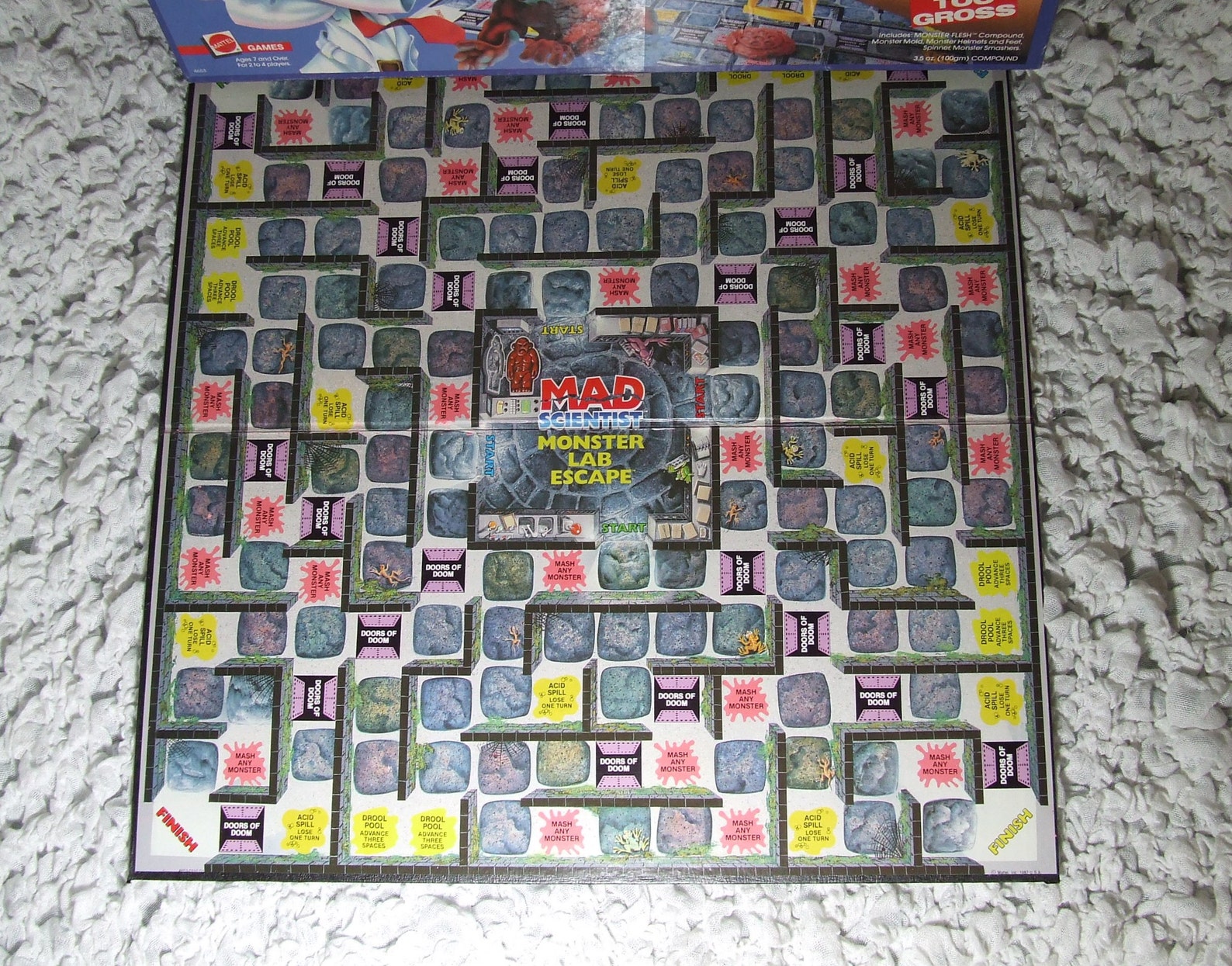 Vintage 1987 Mad Scientist Monster Lab Escape Game by Mattel Super Rare ...